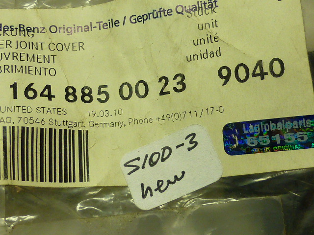 Mercedes Benz W164 GL ML Front Bumper Towing Eye Cover NEW A1648850023 ...