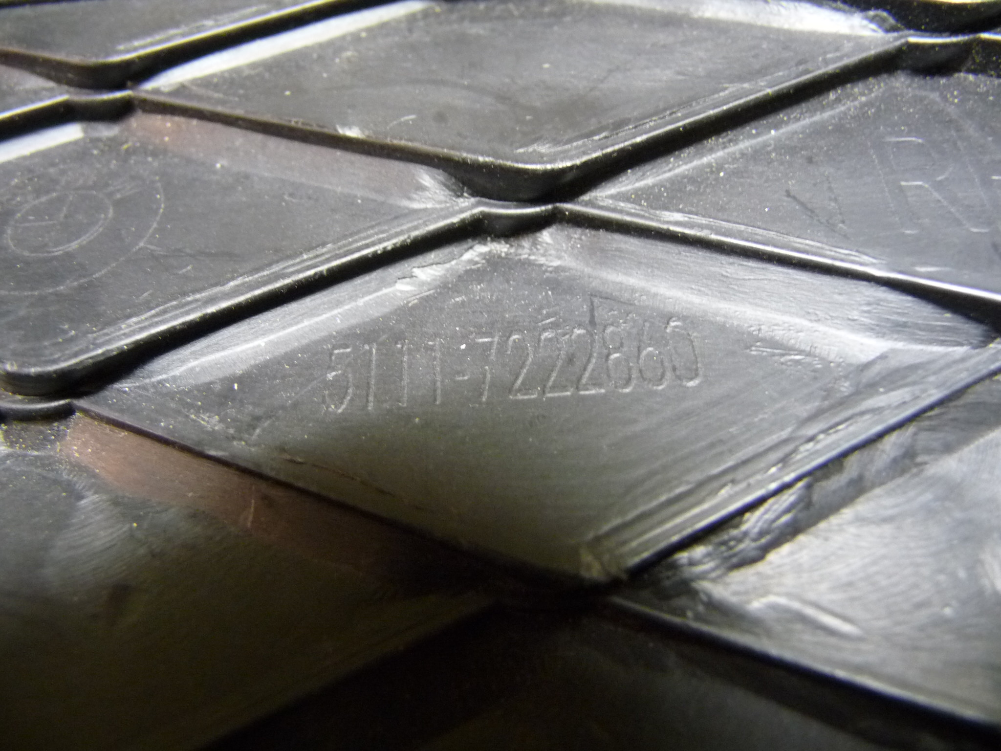 BMW X5 E70 Front Bumper Closed Grid Grille Right 51117222860 OEM OE ...