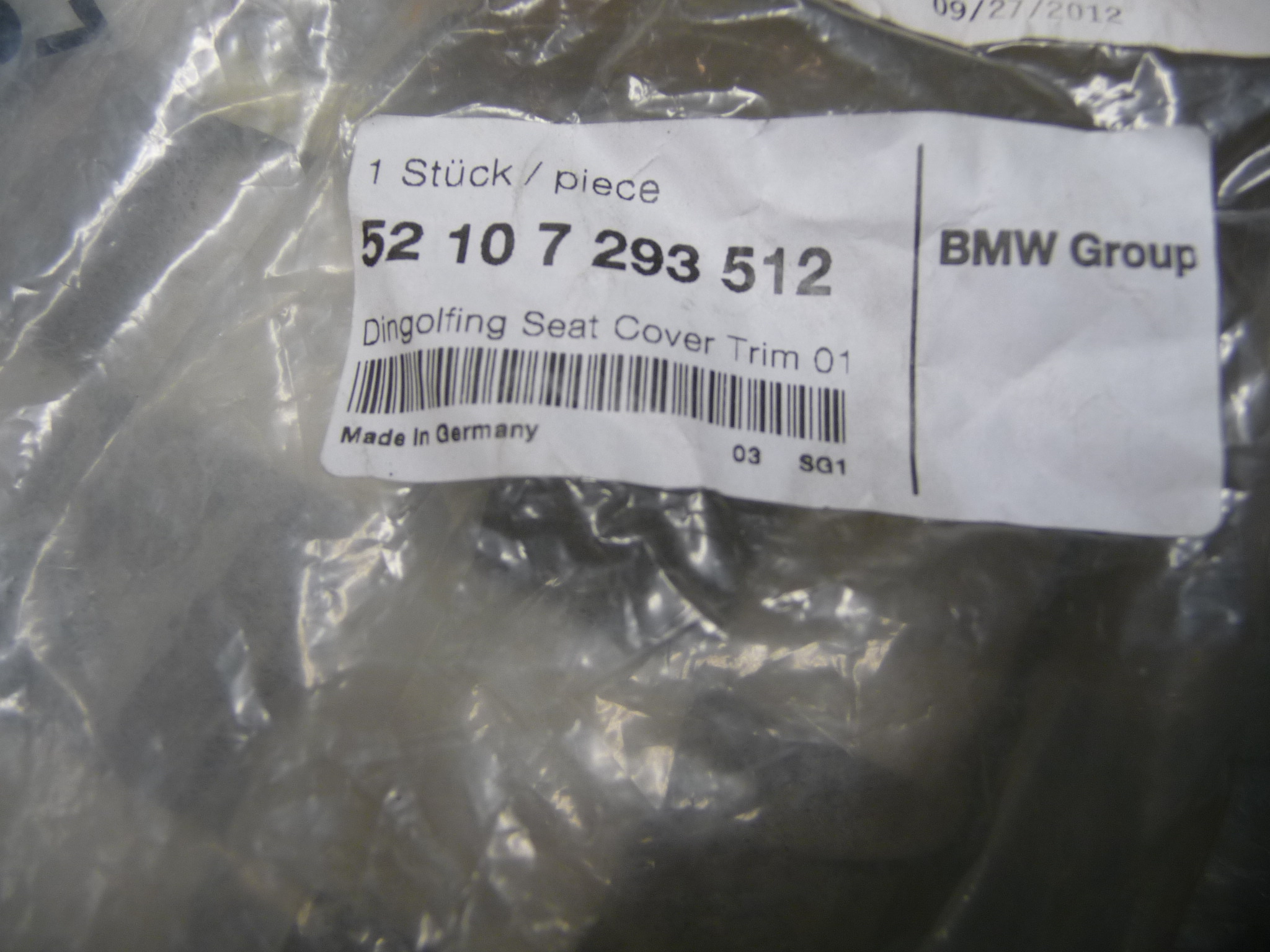 BMW 5 Series 528i 535i 550i Front Seat Cushion Cover 52107293512 OEM OE ...