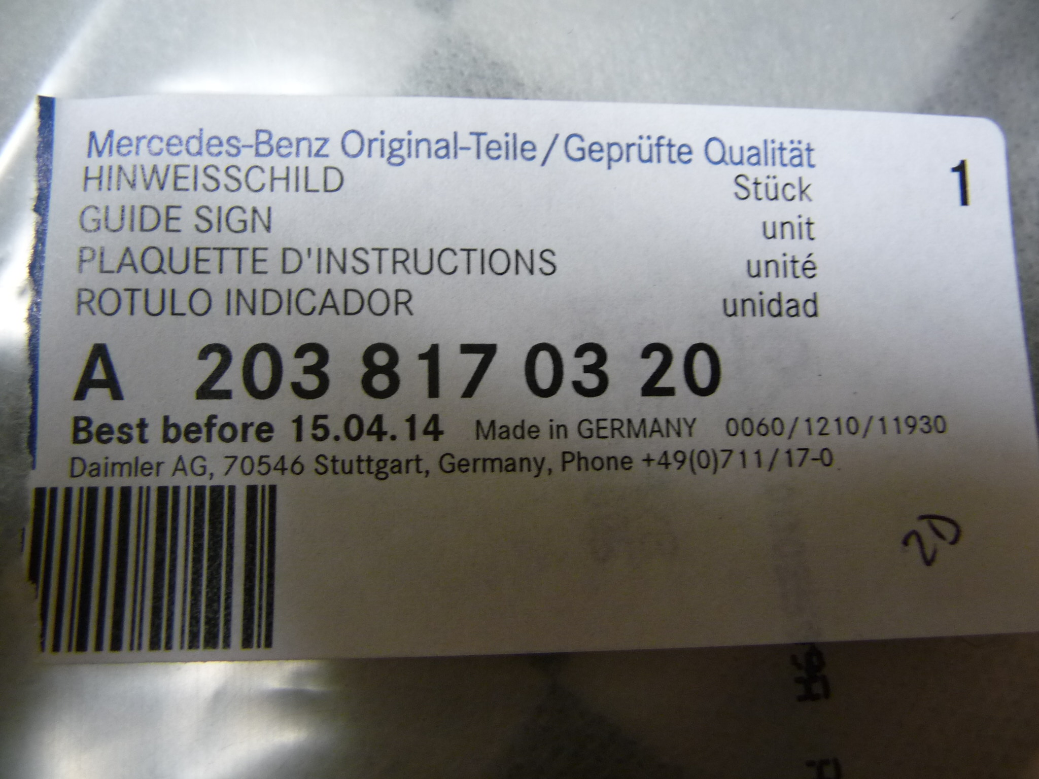 Mercedes Benz W211 E320 E350 E500 E550 Right Side Sun Visor A2118100410 ...