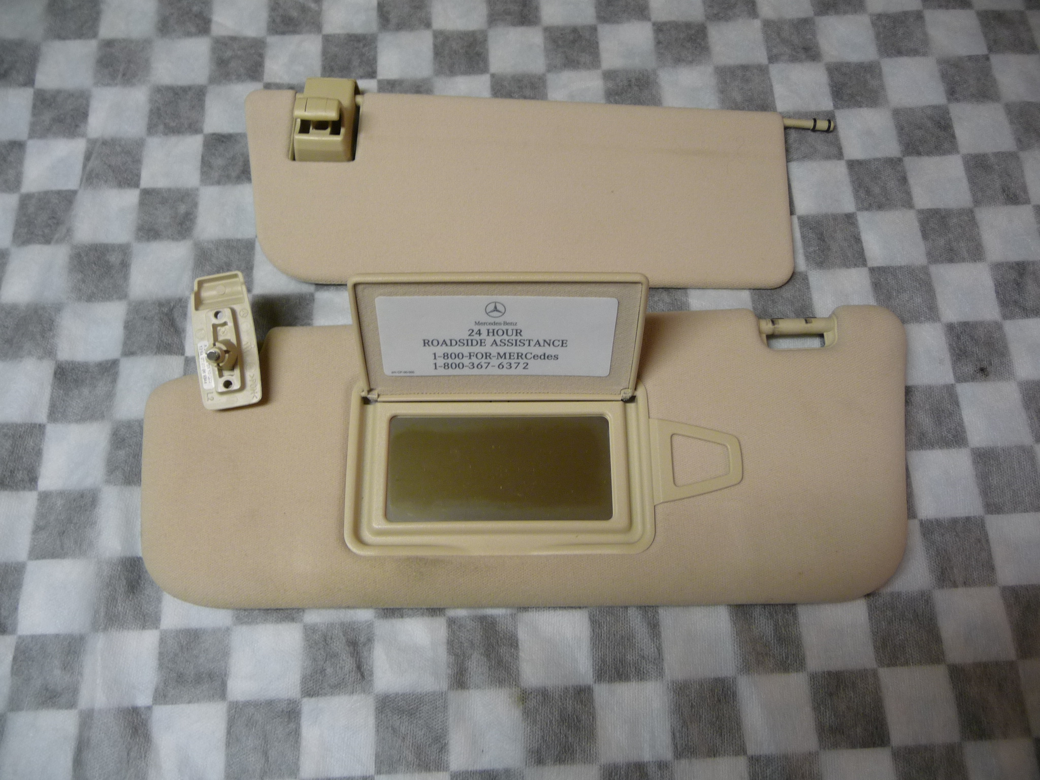 Mercedes Benz W211 E320 E350 E500 E550 Left Side Sun Visor A2118100310 ...