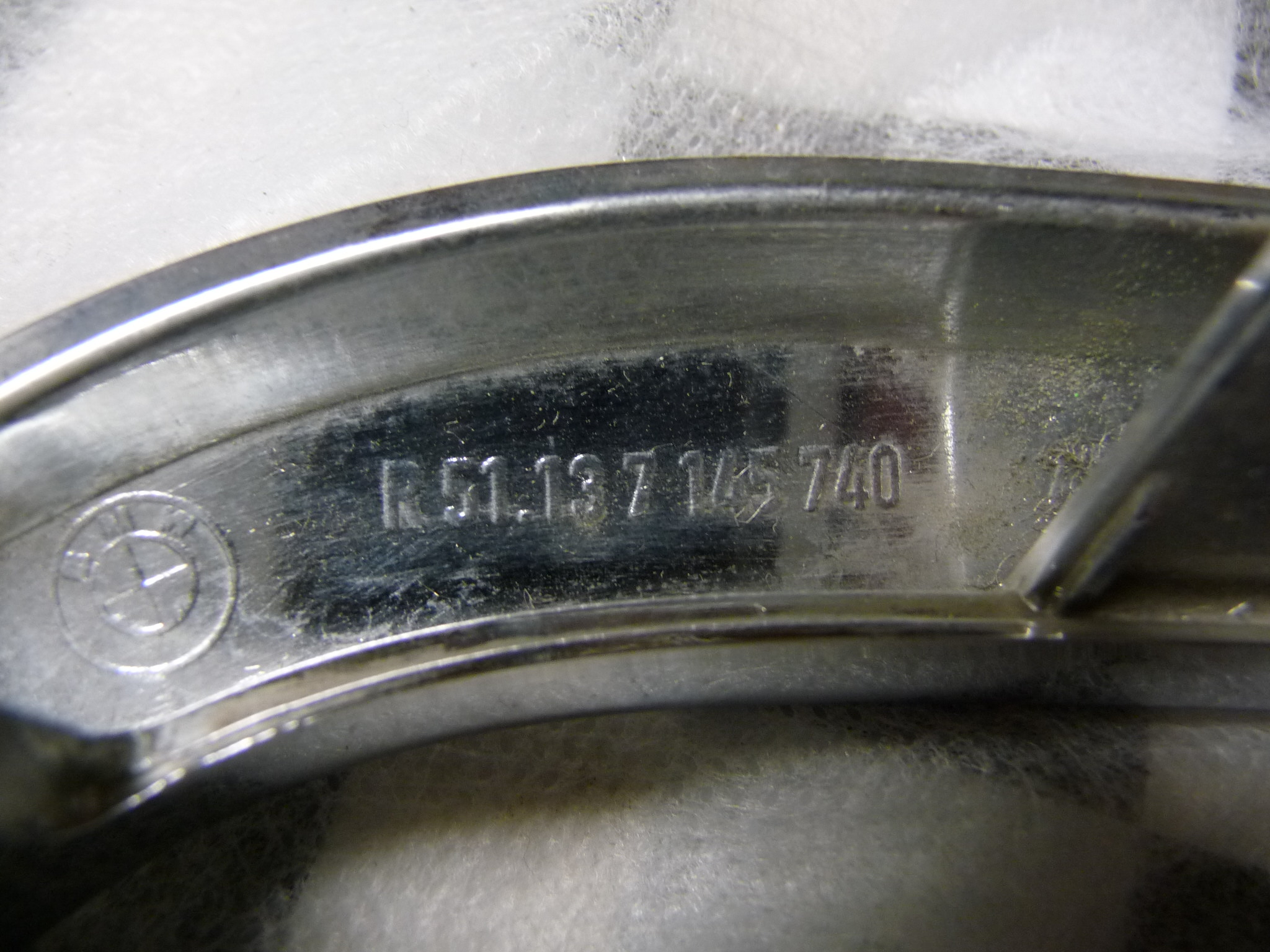 BMW 7 Series Front Right Passenger Side Grill Grille Trim Ring ...