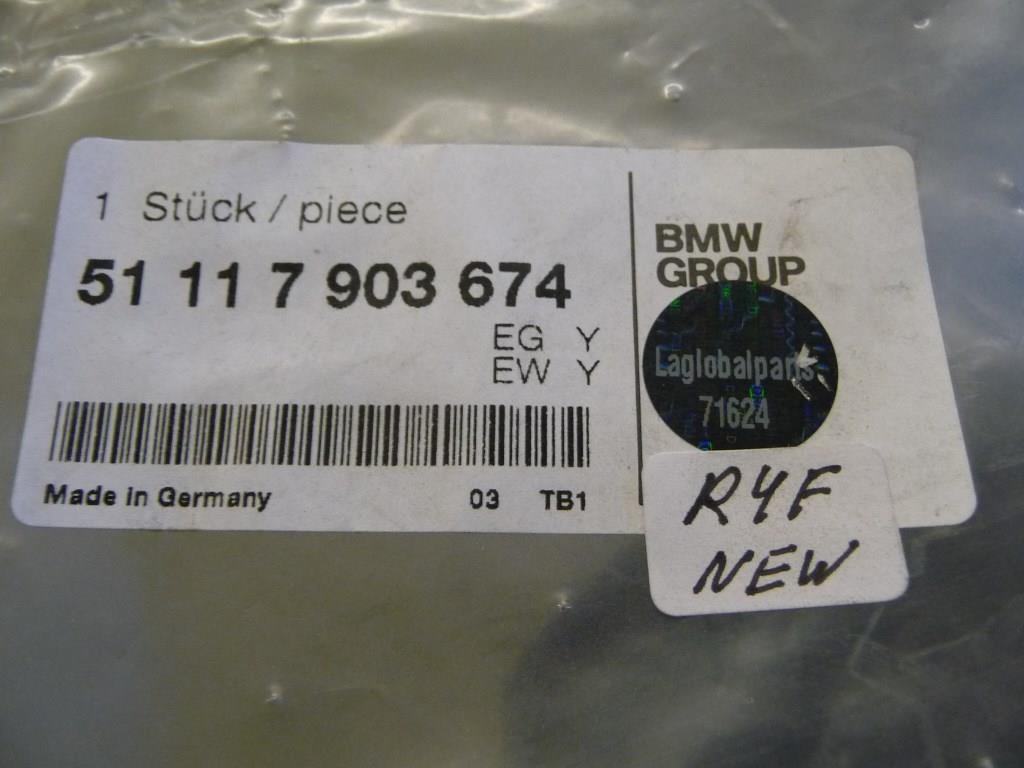 BMW 7 Series F01 F02 Front Bumper Lower Open Grille Right 51117903674 ...