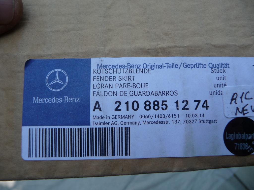 Mercedes Benz W210 E Class Rear Bumper Center Moulding NEW A2108851274 ...