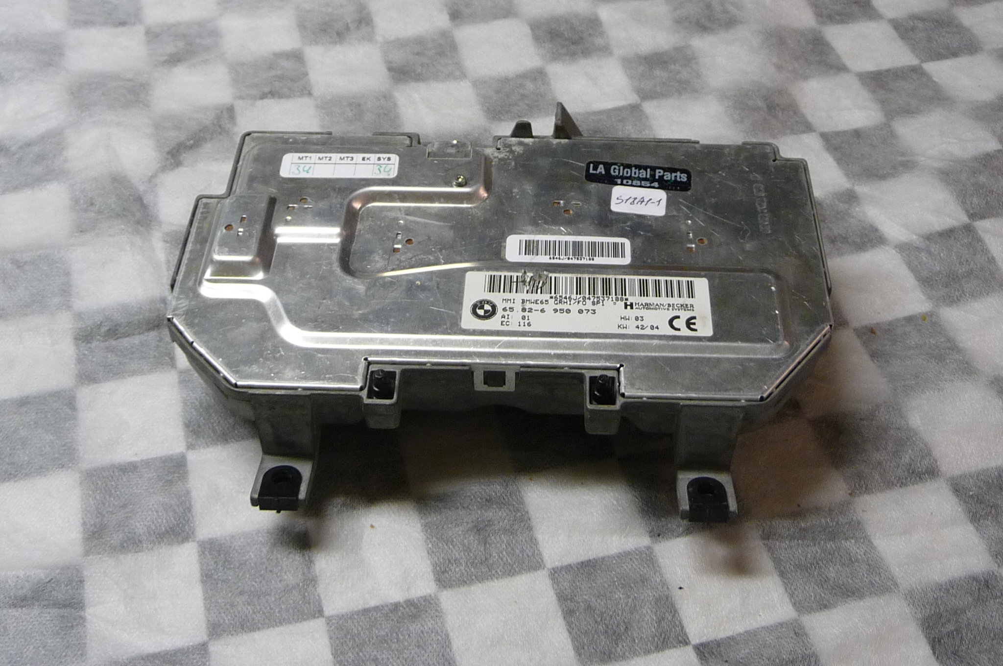 BMW 7 Series E65 E66 Rear Monitor Screen Control Unit 65826950073 OEM ...