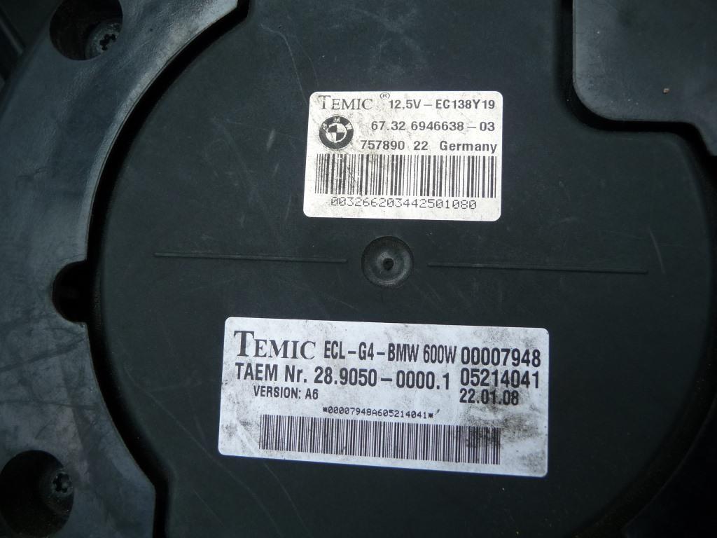 BMW 5 6 Series E60 E63 E64 Radiator Cooling Fan Assembly 17427534911 ...