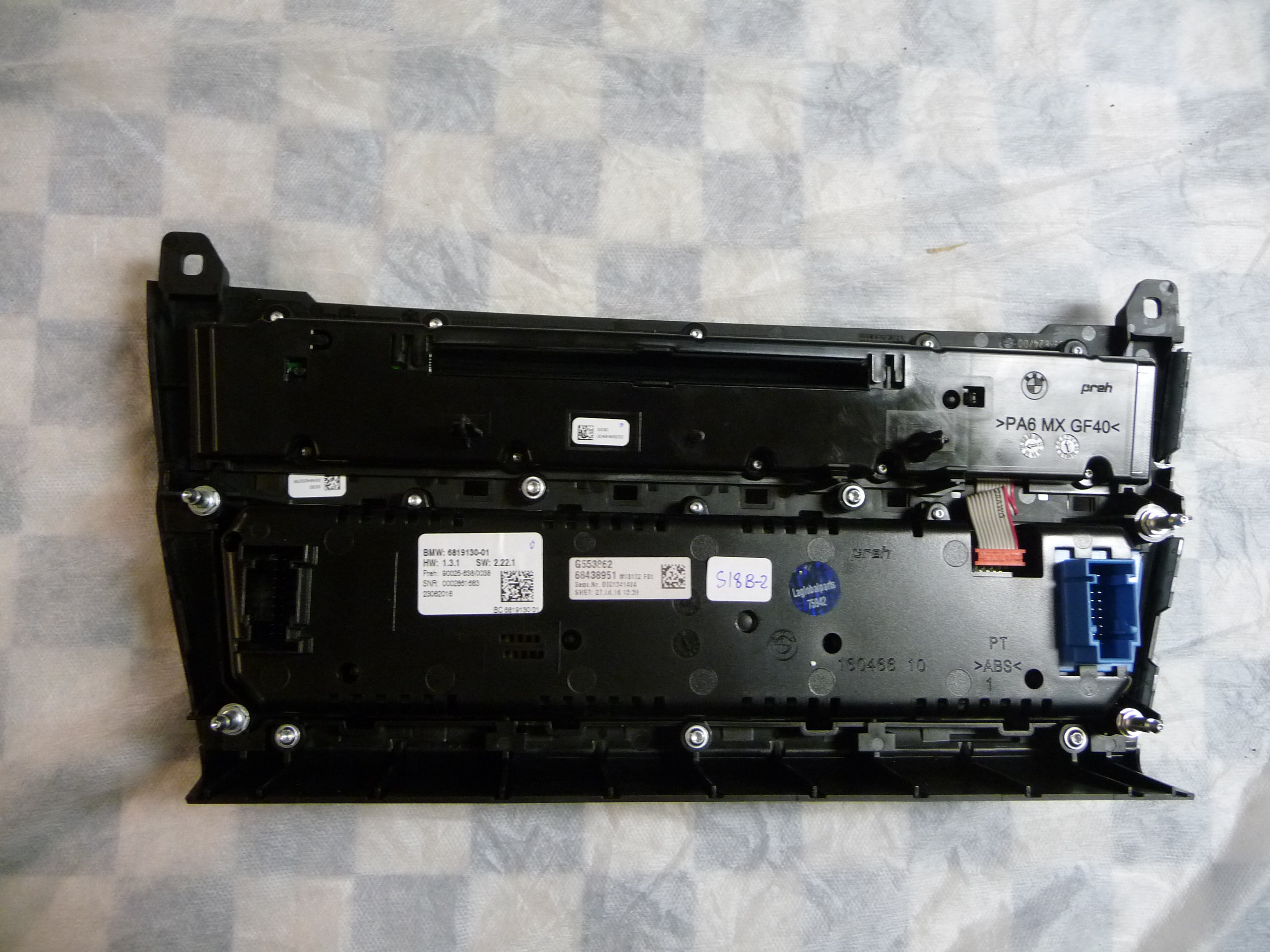 BMW 5 Series Radio And Climate Control Panel 61319328426 OEM A1 | LA ...