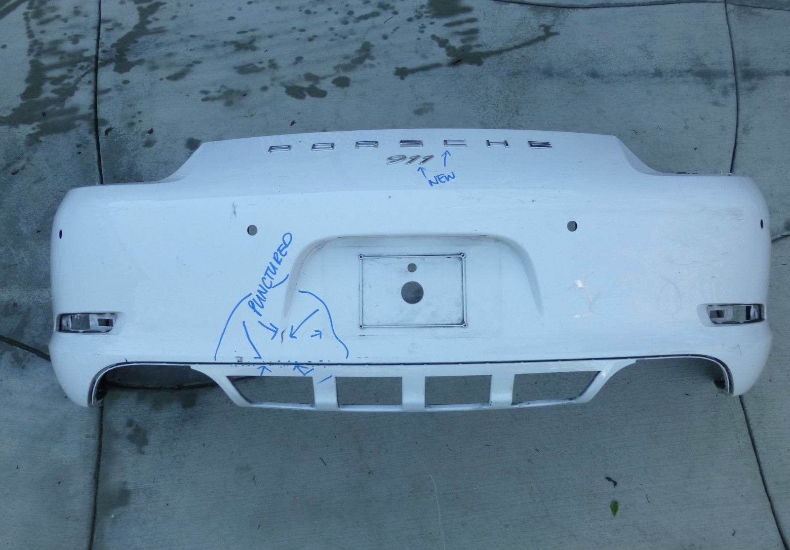 Porsche 911 Carrera Rear Bumper Cover PDC Type 99150541103 B9A OEM OE ...