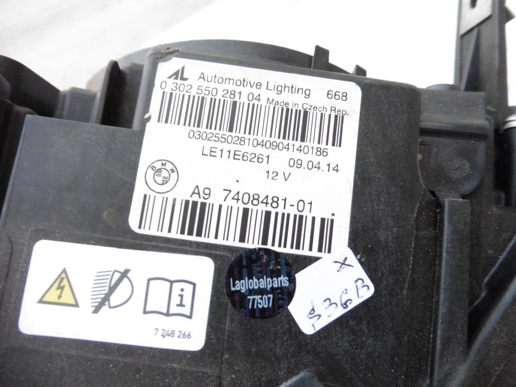 BMW 3 Series F30 Xenon Adaptive Left Driver Headlight 63117338707 OEM ...