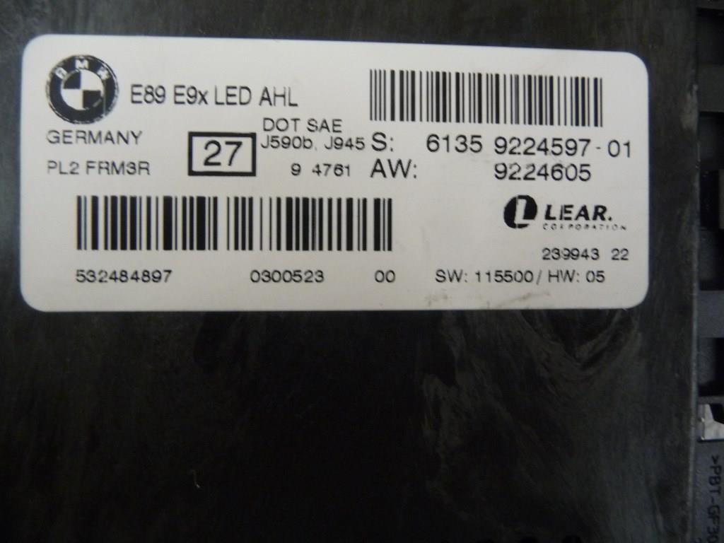 BMW 3 Series Z4 ECU Footwell Module 3 LED AHL FRM3R PL2 [27 ...