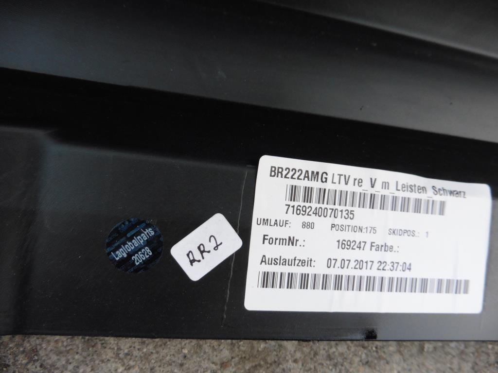 Mercedes Benz W222 S Class Right Passenger Side Sill Plate A2226902240 ...