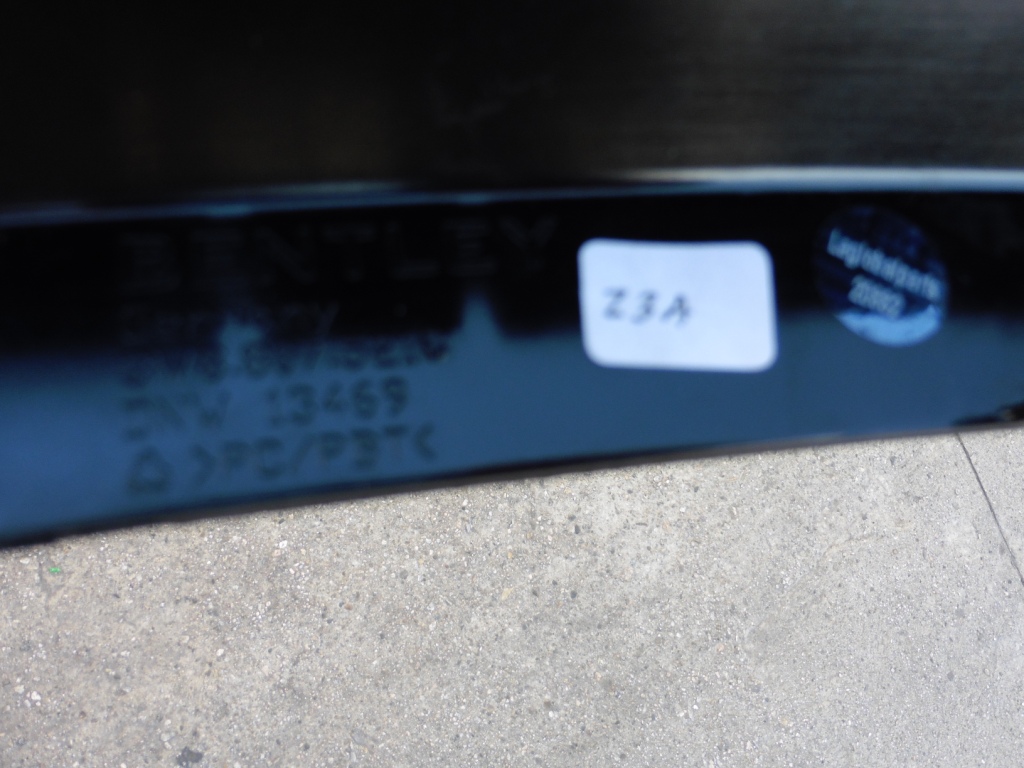 Bentley Continental GT GTC Two 2 Door Rear Bumper Spoiler 3W8807521C ...