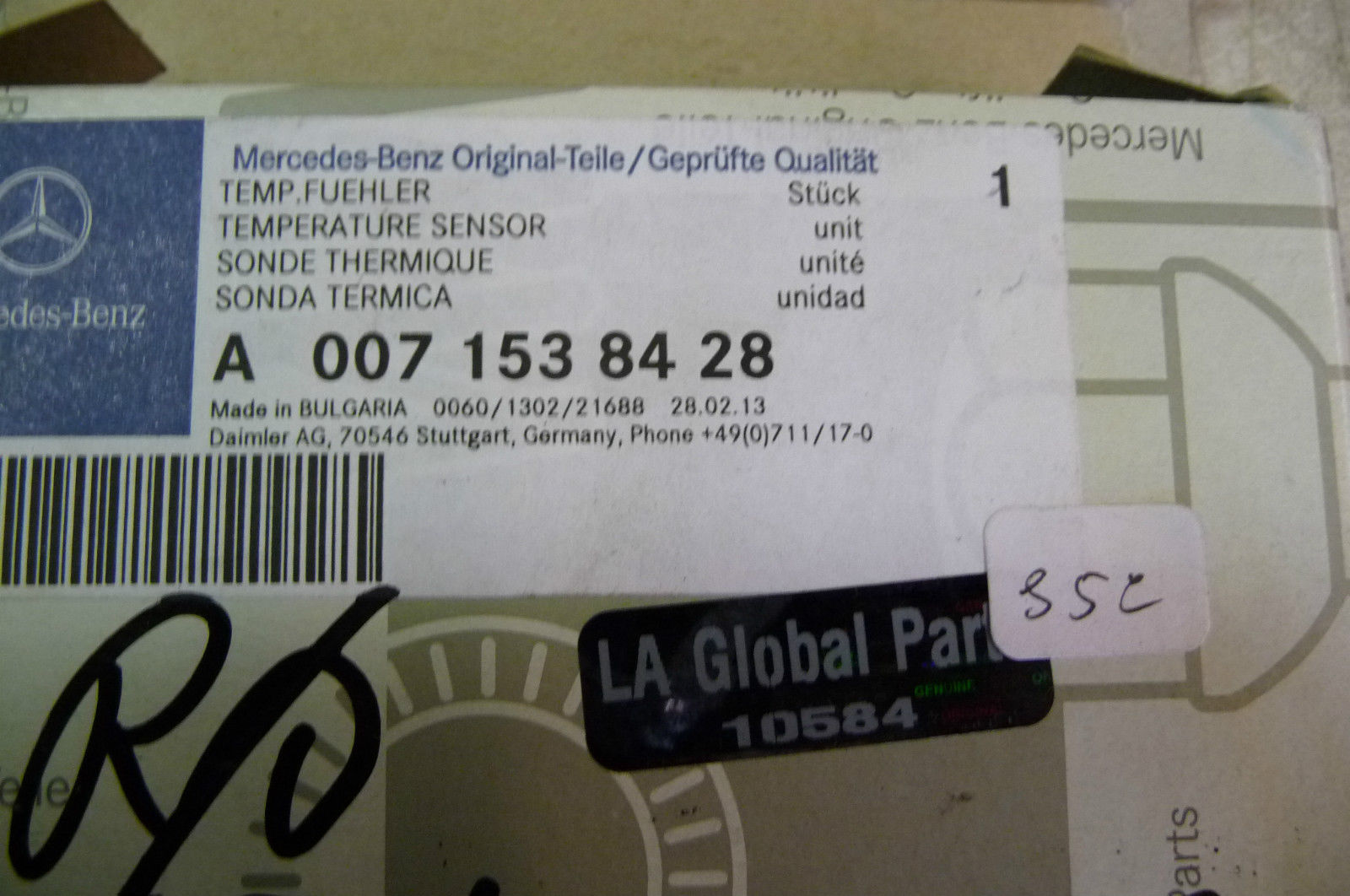 Mercedes Benz GL320 ML320 Temperature Sensor 0071538428 OEM OE | LA ...
