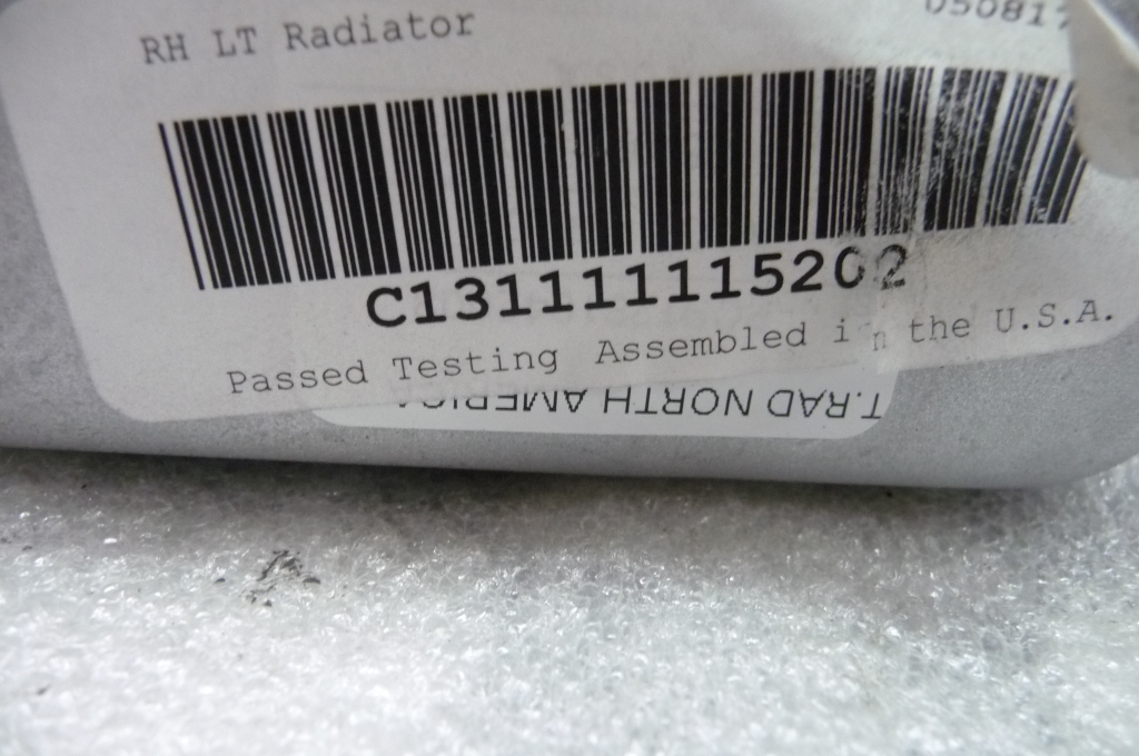Fisker Karma Right Engine Battery Cooler Cooling Radiator C131111115202 ...