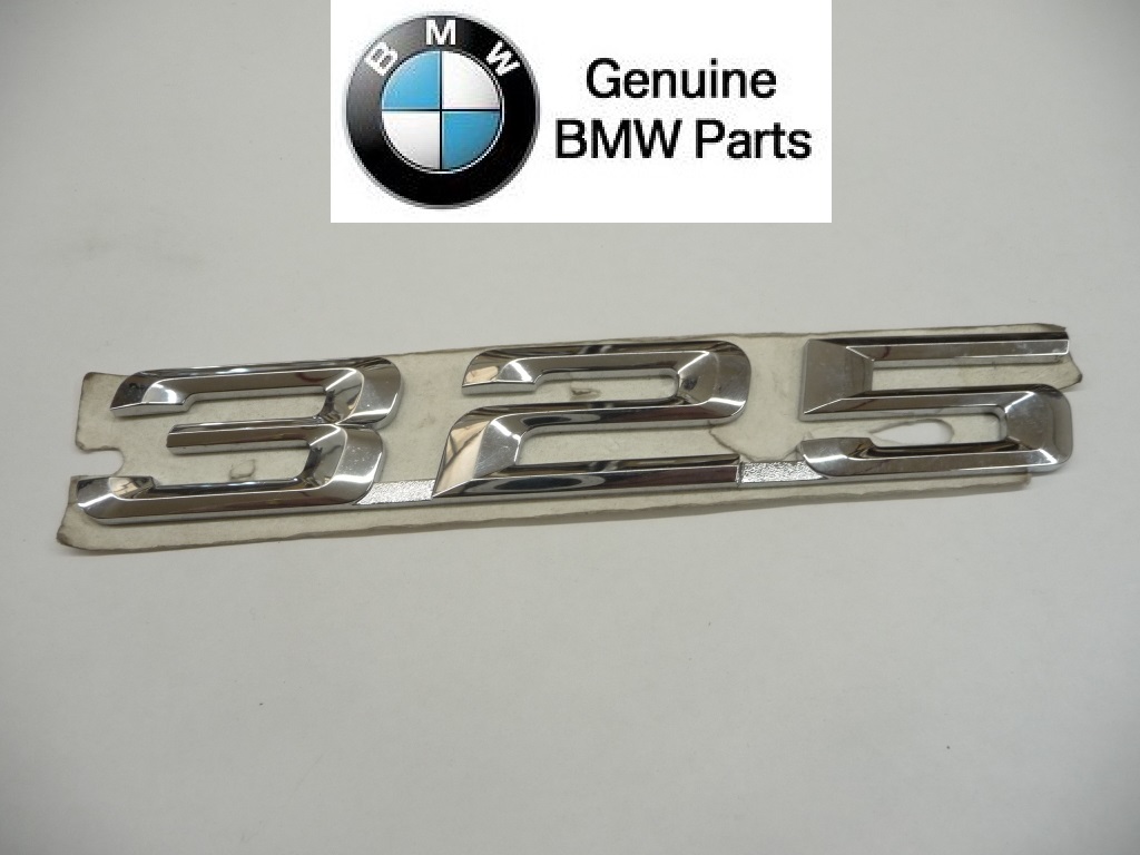 1992-1995 BMW E36 325i 325is Rear Trunk Lid "325" Emblem Badge ...