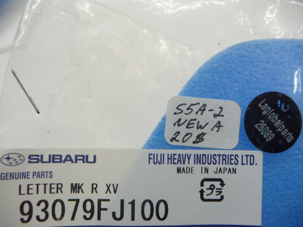 2013-2015 Subaru XV Crosstrek Liftgate Emblem Badge Nameplate ...