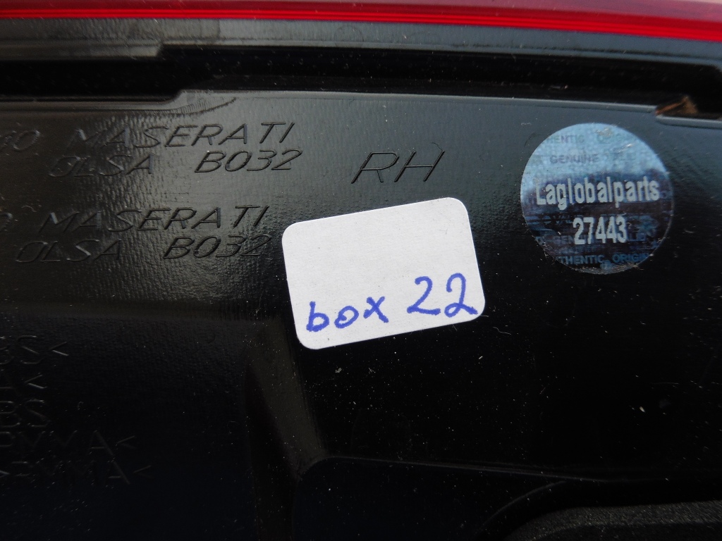2014-17 Maserati Ghibli Rear Right Passenger on 1/4 panel Taillight ...