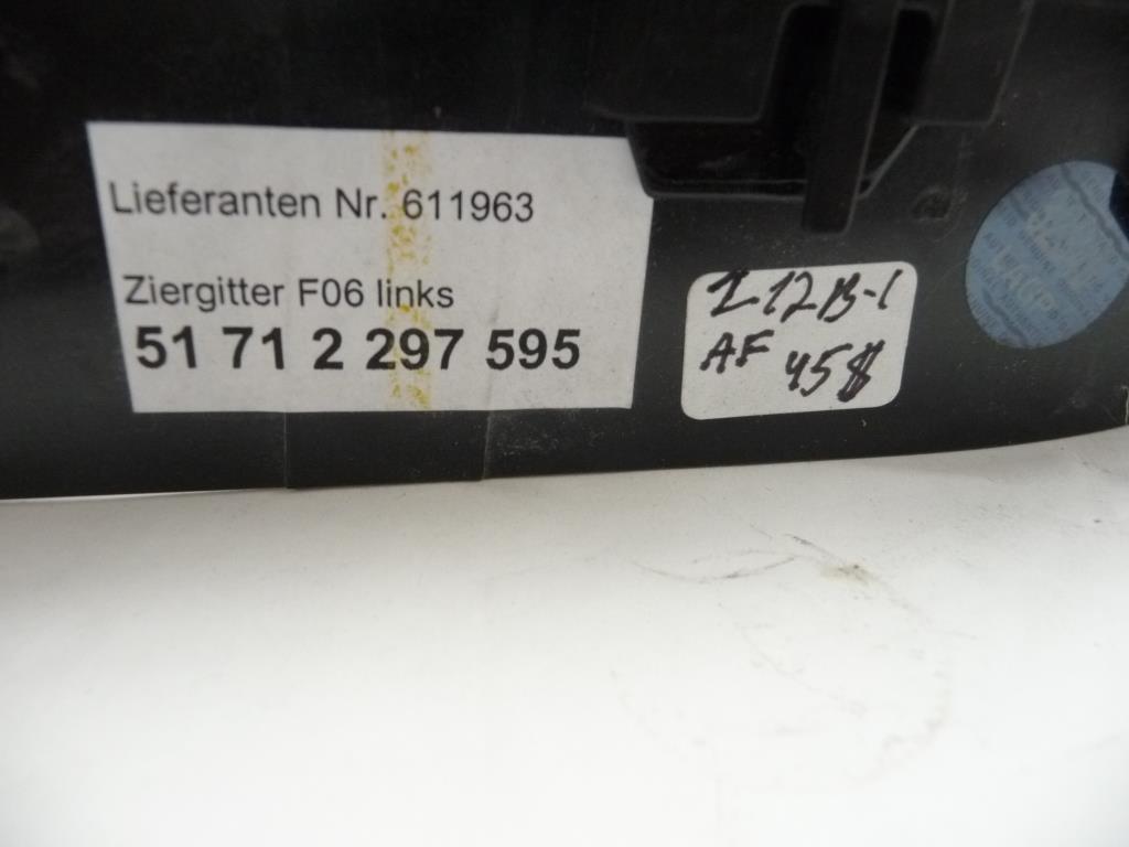 2012-2015 BMW F06 F12 F13 640i Front Driver Left Upper Grille ...