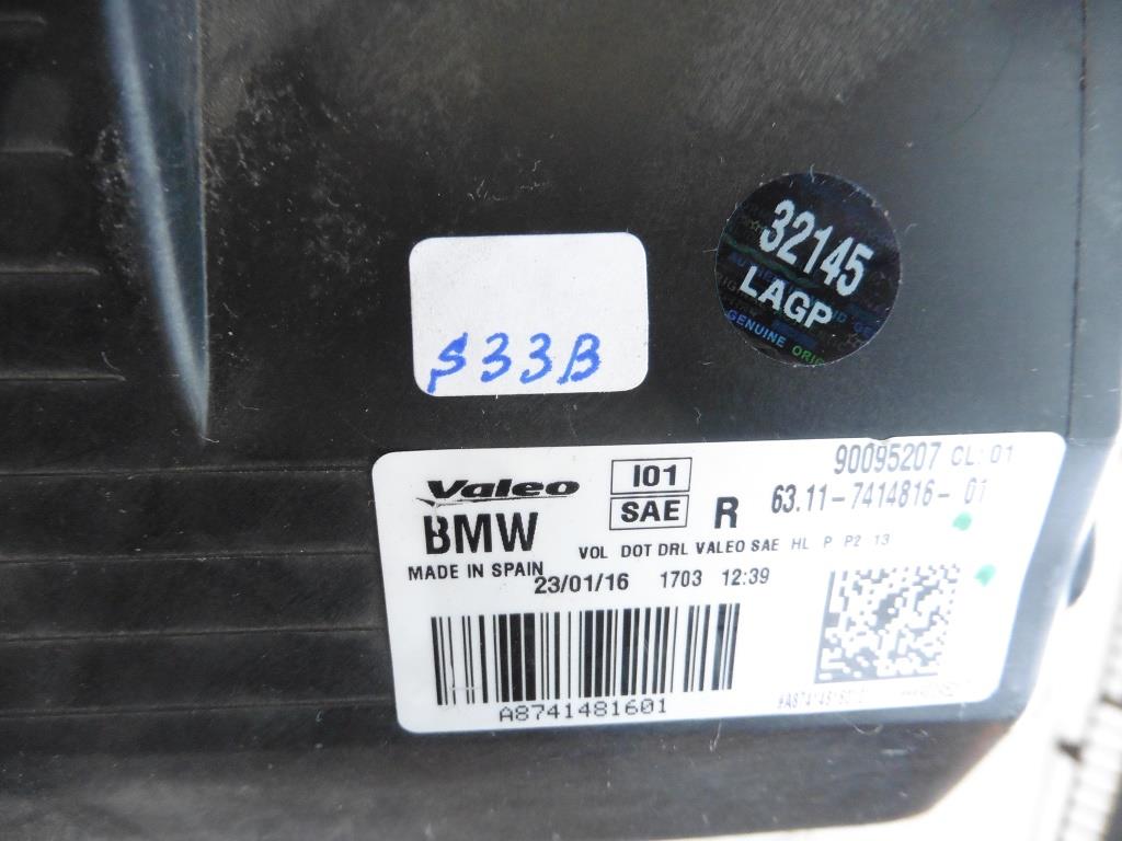 2014-2017 BMW i3 Right Passenger LED Headlight Head Light Lamp ...