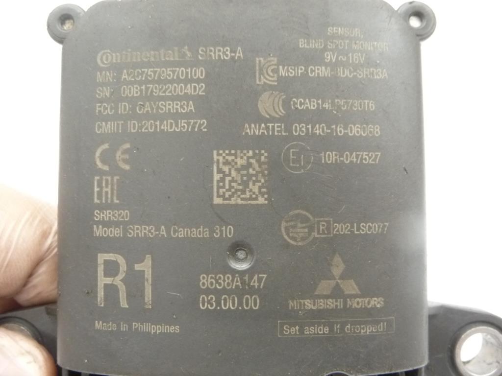 2014-2019 Mitsubishi Outlander Blind Spot Monitor Sensor 8638A147 OEM ...