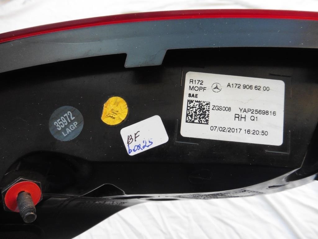 2017 2018 Mercedes Benz SLC43 SLC300 R172 Right Tail Light Lamp ...
