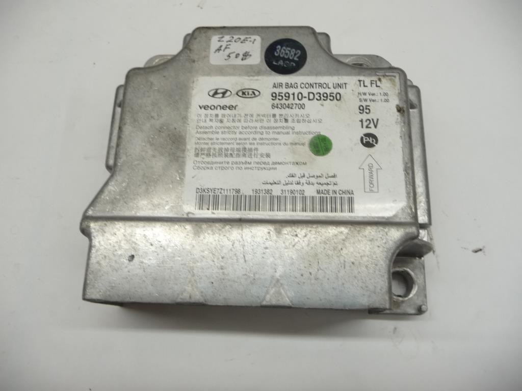 2019-2020 Hyundai Tucson Air Bag Control Module Unit 95910-D3950 OEM A1 ...
