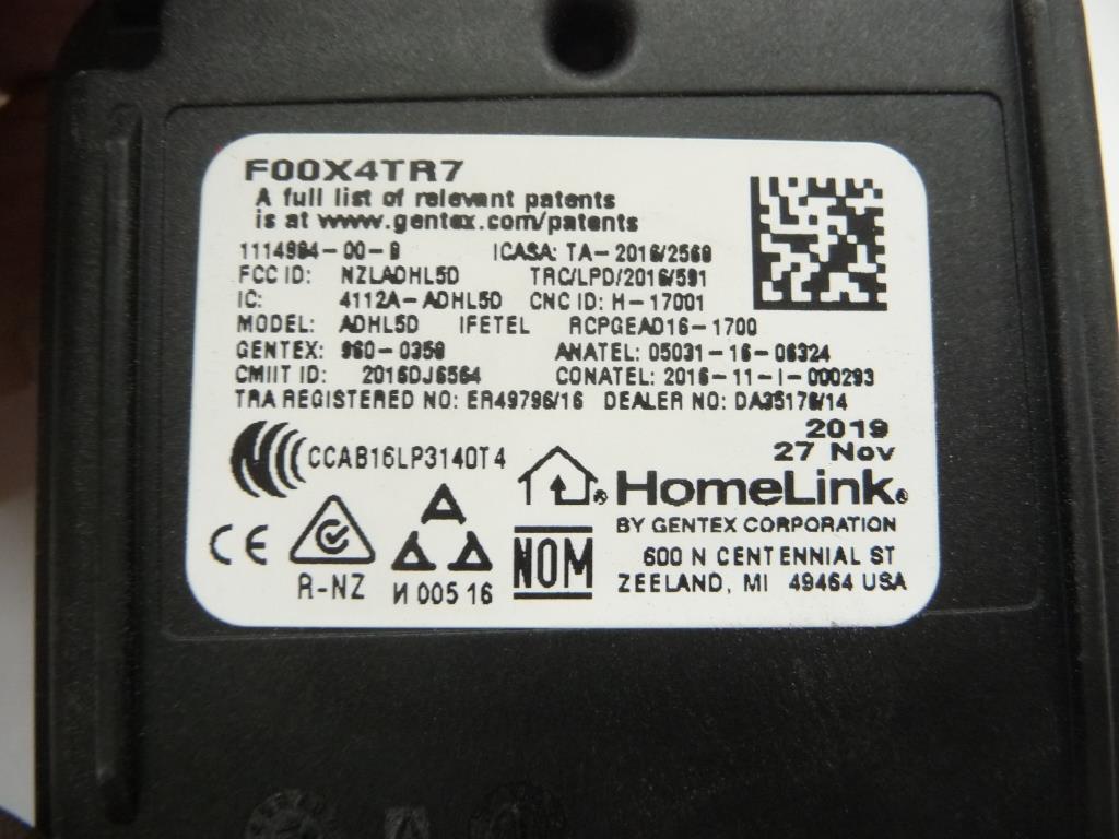 2017-2020 Tesla Model 3 Homelink Garage Door Opener Module 1114984-00-B ...