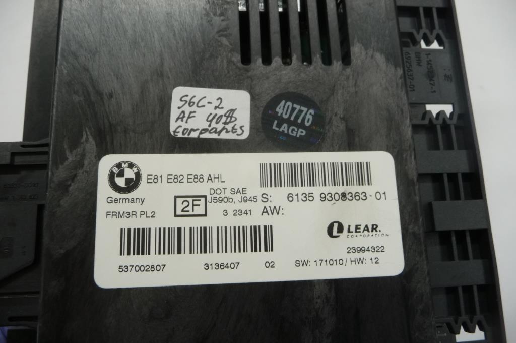 2008-2013 BMW E81 E82 E88 FRM3R PL2 Footwell Module 3 61359308363 OEM ...