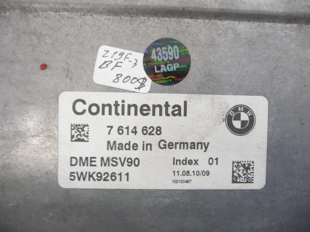 2011-2012 BMW F10 F25 528i X3 Basic Control Unit DME / MSV90 ...
