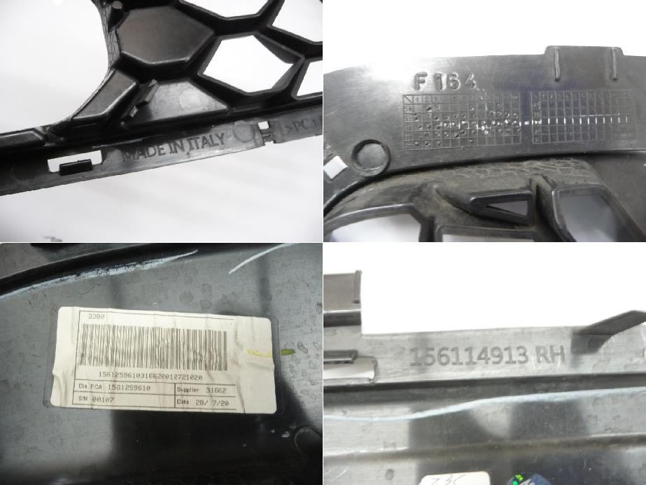 2017-2020 Alfa Romeo Stelvio Front Bumper Right Grille 156114913 OEM A1 ...