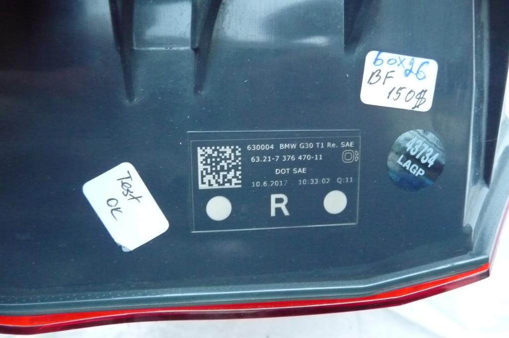 2017-2020 BMW G30 F90 Rear Right Light In The Side Panel 63217376470 ...