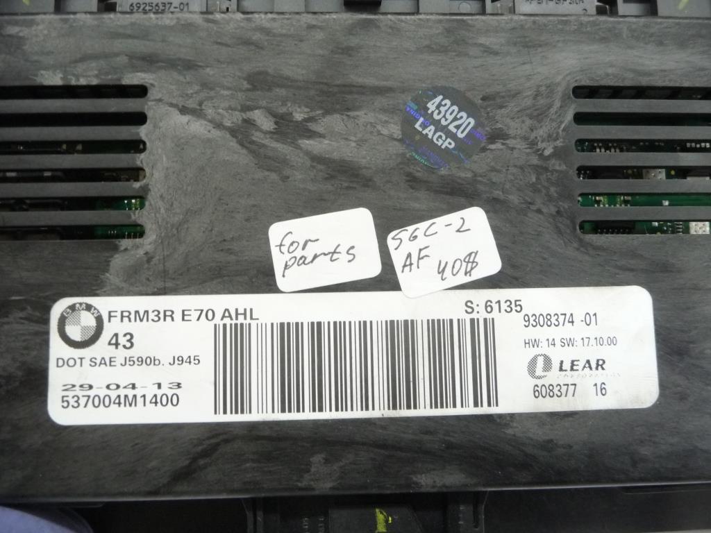 2010-2013 BMW E70 X5 FRM3R AHL Footwell Light Module 61359308374 OEM A1 ...
