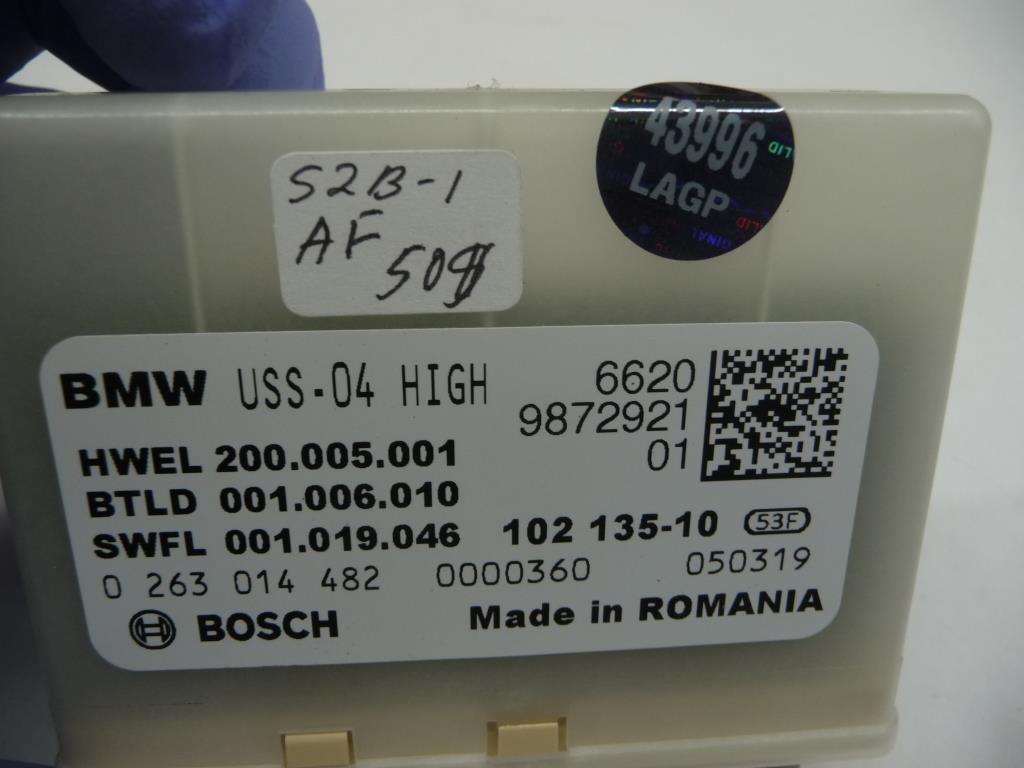 2019-2021 BMW G20 330i PDC Ultrasonic Sensor Control Module 66209872921 ...
