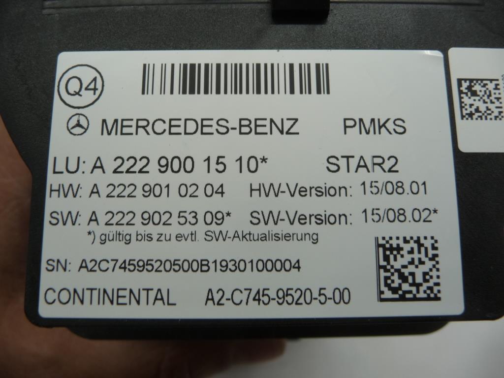 2016-2017 Mercedes Benz S550 Vacuum Reservoir Pump A2229001510 OEM A1 ...