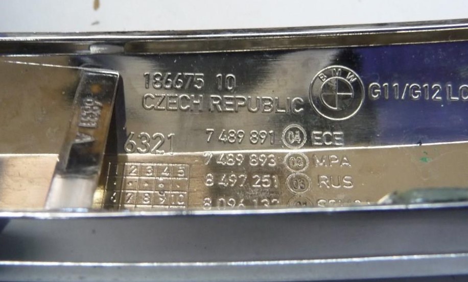 2020-2021 BMW G11 G12 740i Left Tail Light Cover Trim Strip 63217489891 ...