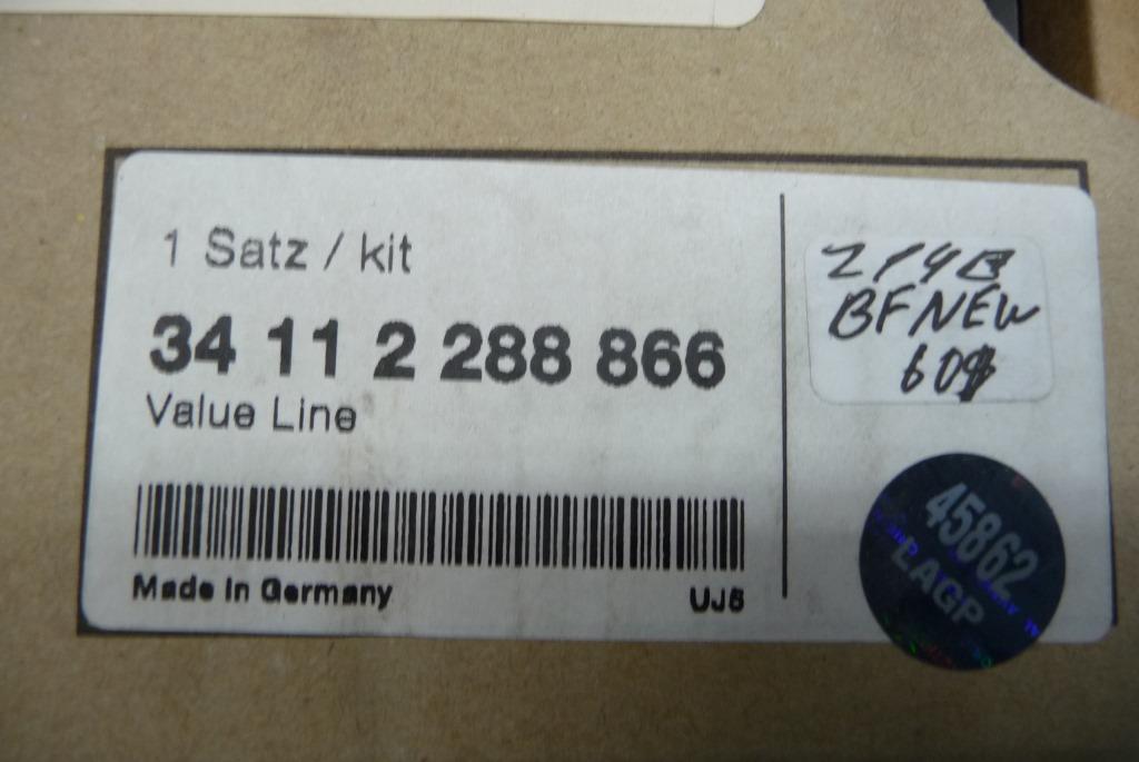 2007-2012 BMW E90 E91 E92 Set of Brake Pads With Wear Sensors ...