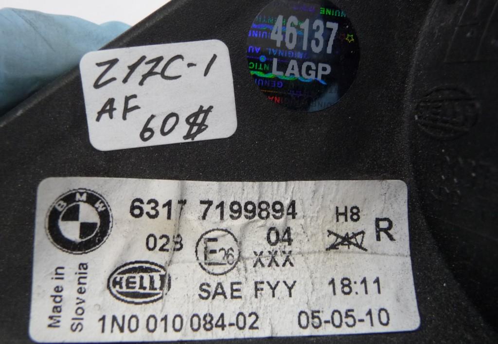 2009-2012 BMW E90 E91 Front Right Fog Light Lamp HELLA 63177199894 OEM ...