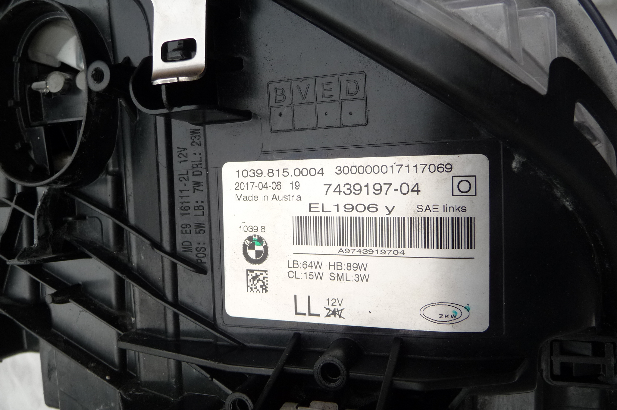 2017-2018 BMW G30 540i 530i M550i Left Driver LED Adaptive Headlight ...