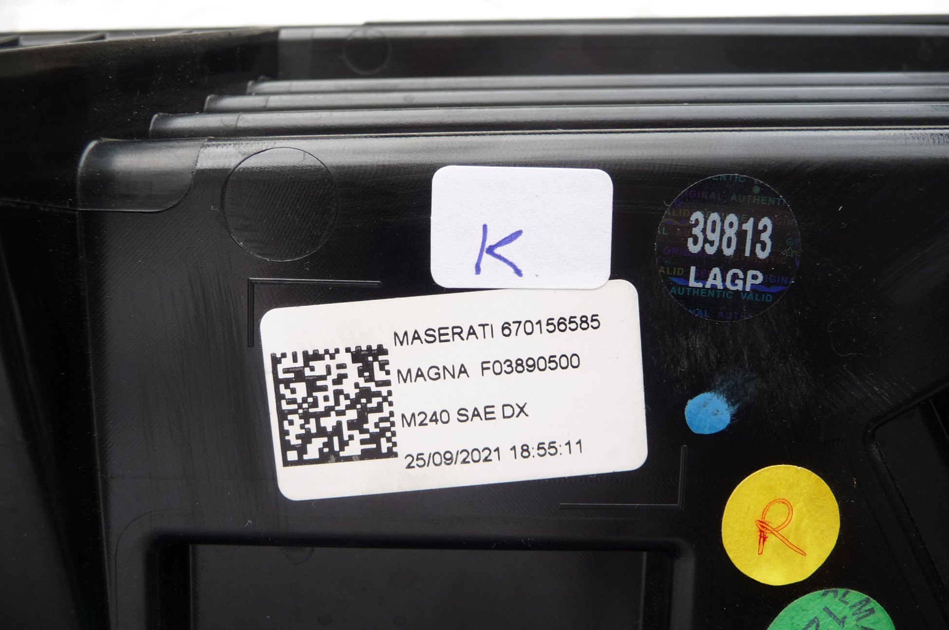 2022 Maserati MC20 M240 Rear Right Passenger Side Taillight Lamp ...