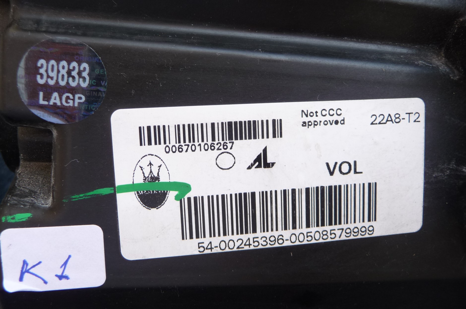 14-17 Maserati Ghibli Left Driver Side Headlight Headlamp NON AFS ...