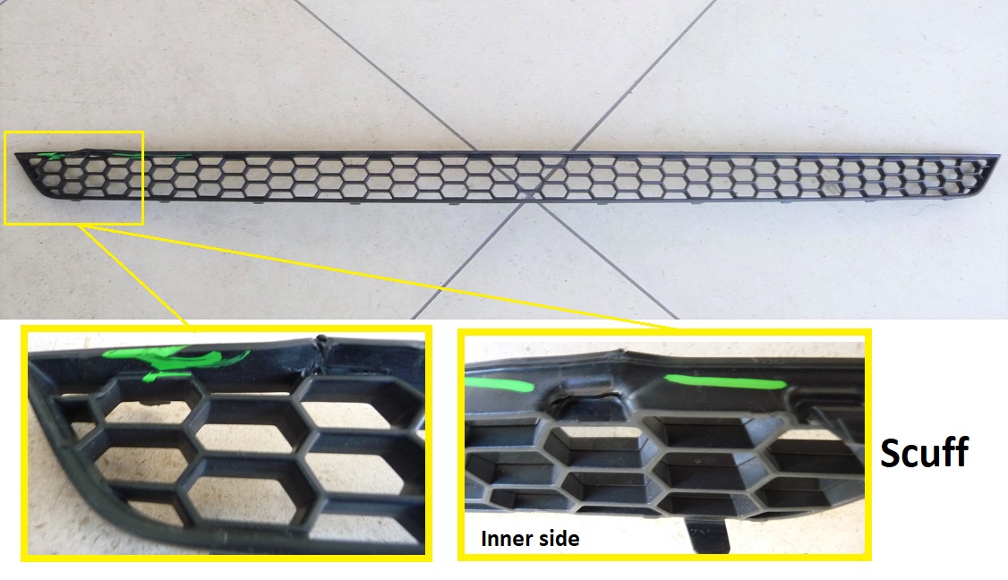 2019-2022 Lamborghini Urus Rear Bumper Center Grille 4ML807676 OEM | LA ...