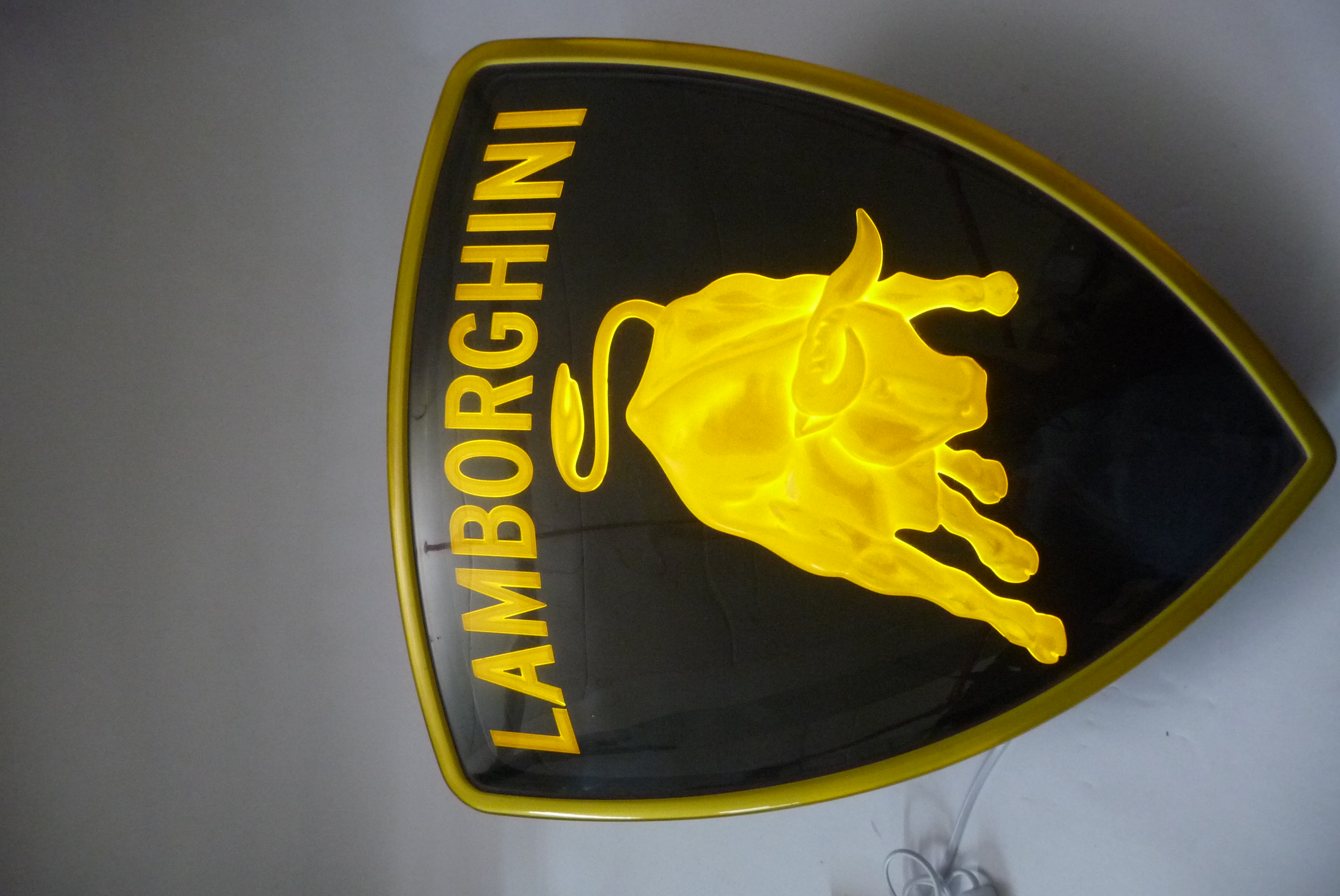 LAMBORGHINI LED Light AC110V-220V Dealer sign 21" Long 18" wide 4" high ...