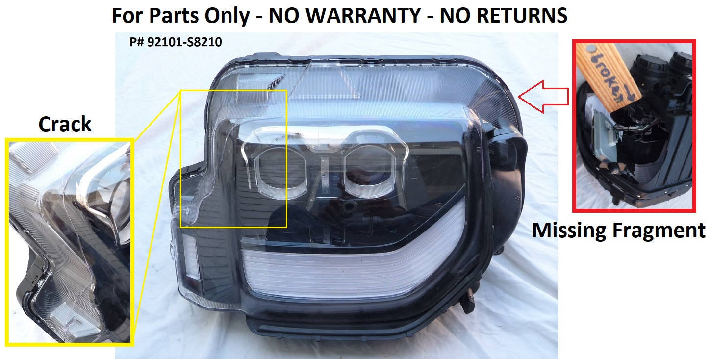 2021-2022 Hyundai Palisade Left Driver LH LED Headlight 92101-S8210 OE ...