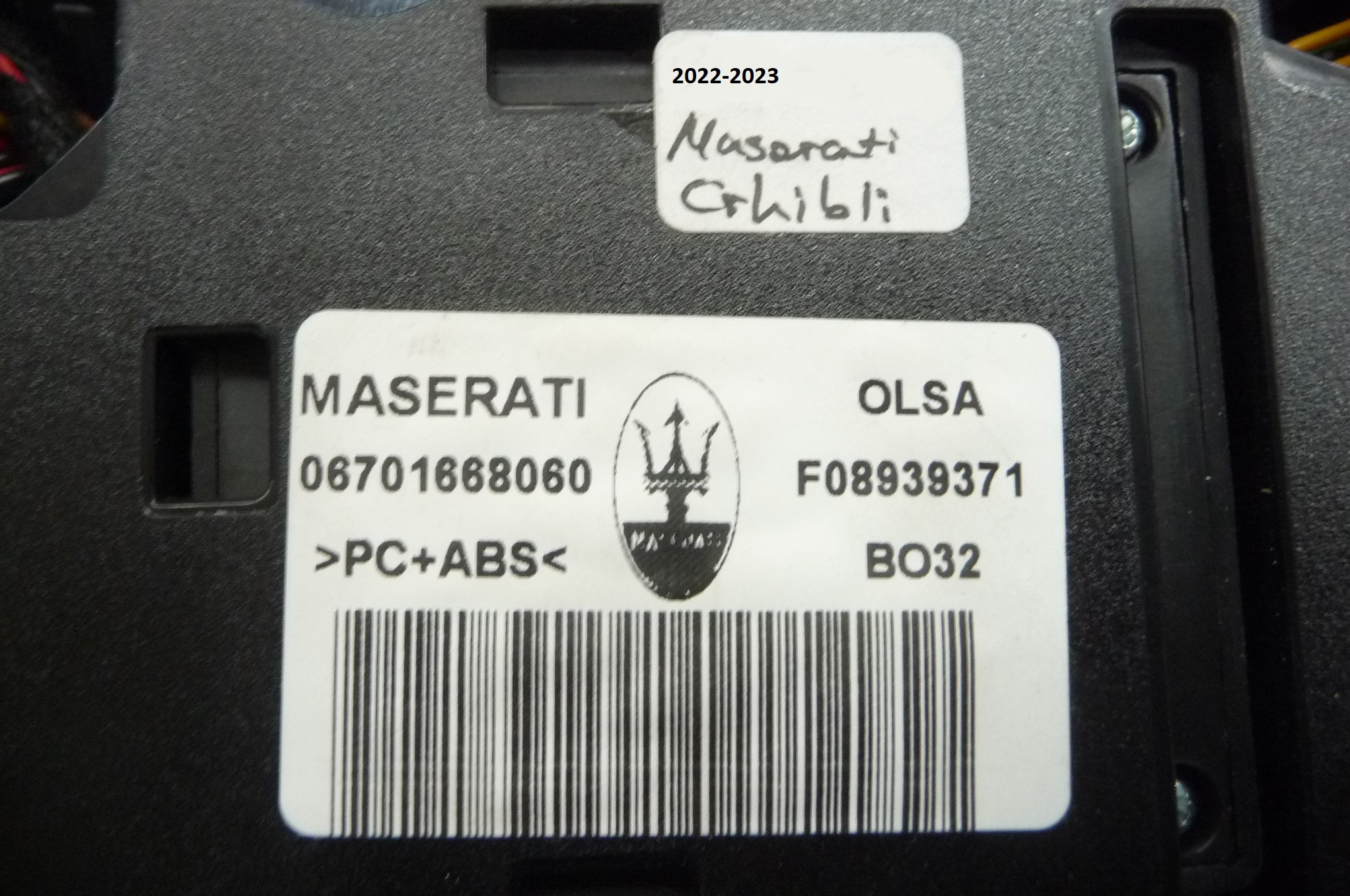 21-22 Maserati Ghibli Overhead Console Dome Light Control Homelink ...