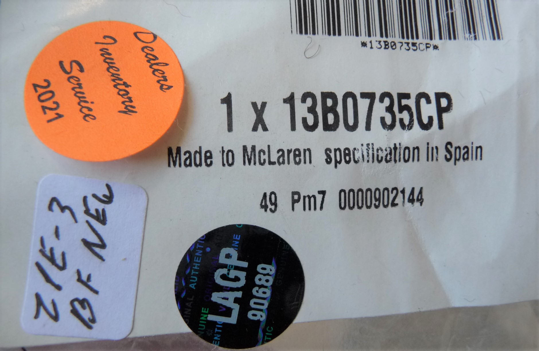 2016-2020 McLaren 570S Oil Line Hose 13B0735CP.01 OEM A1 | LA Global Parts