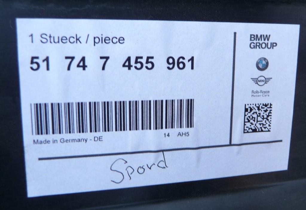 2019-2022 BMW G20 G21 330e 330i Air Duct, Radiator 51747455961 OEM A1 ...