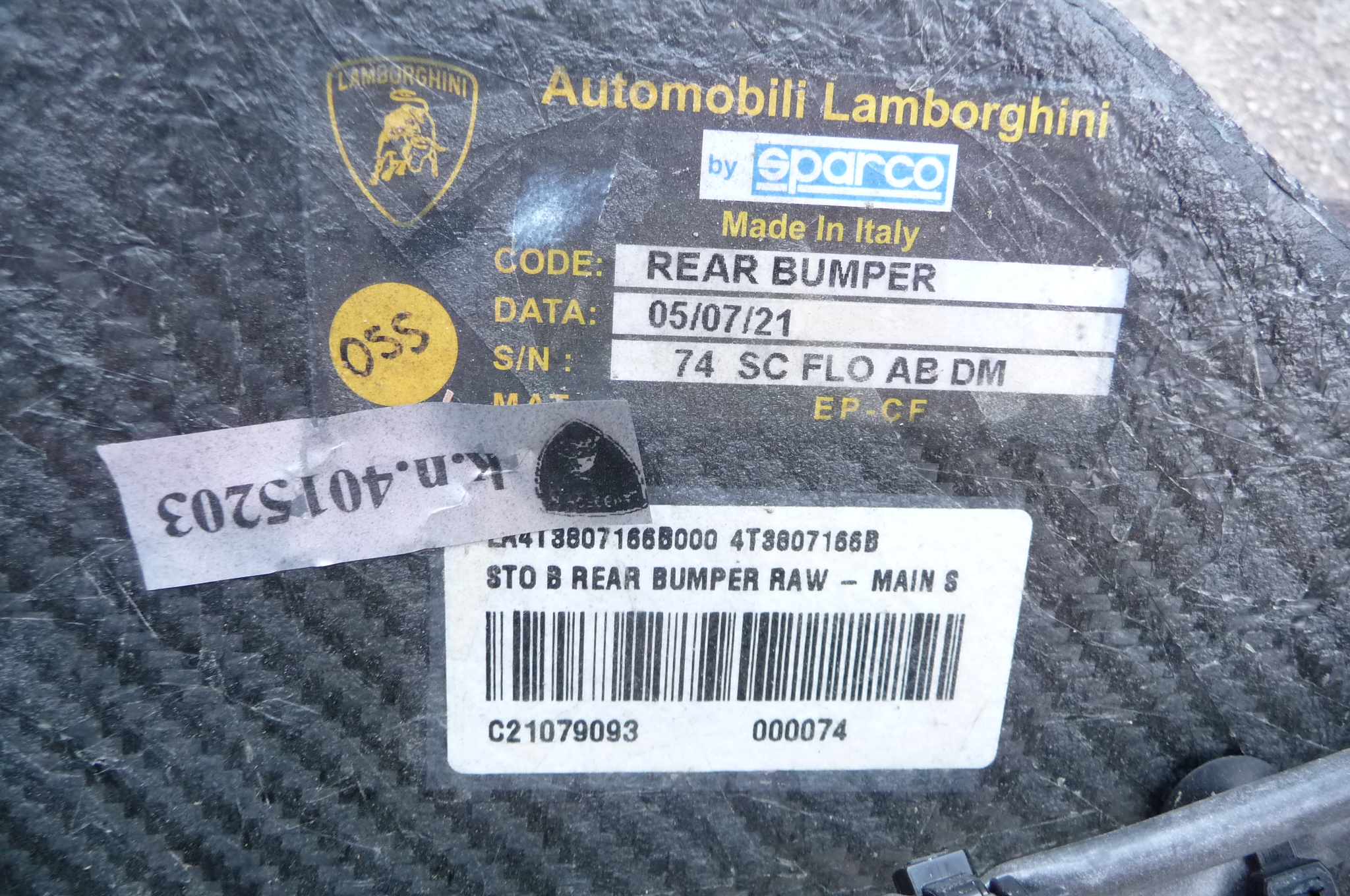 2021 2022 Lamborghini Huracan STO Rear Bumper Carbon Fiber Cover ...