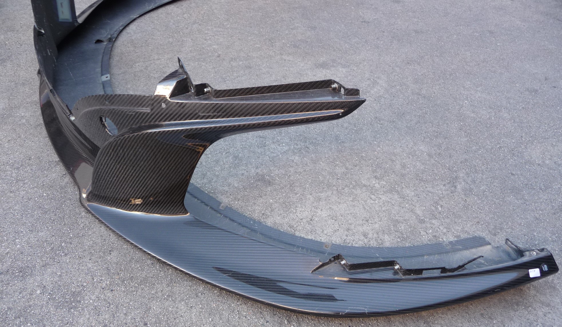 15-16 McLaren 650S Front Bumper Carbon Fiber Splitter Spoiler 11A6845CP ...