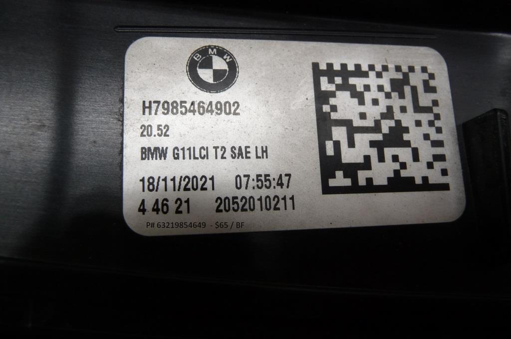 2020-2022 BMW G11 G12 740i Rear Driver Left Back Up Light 63219854649 ...