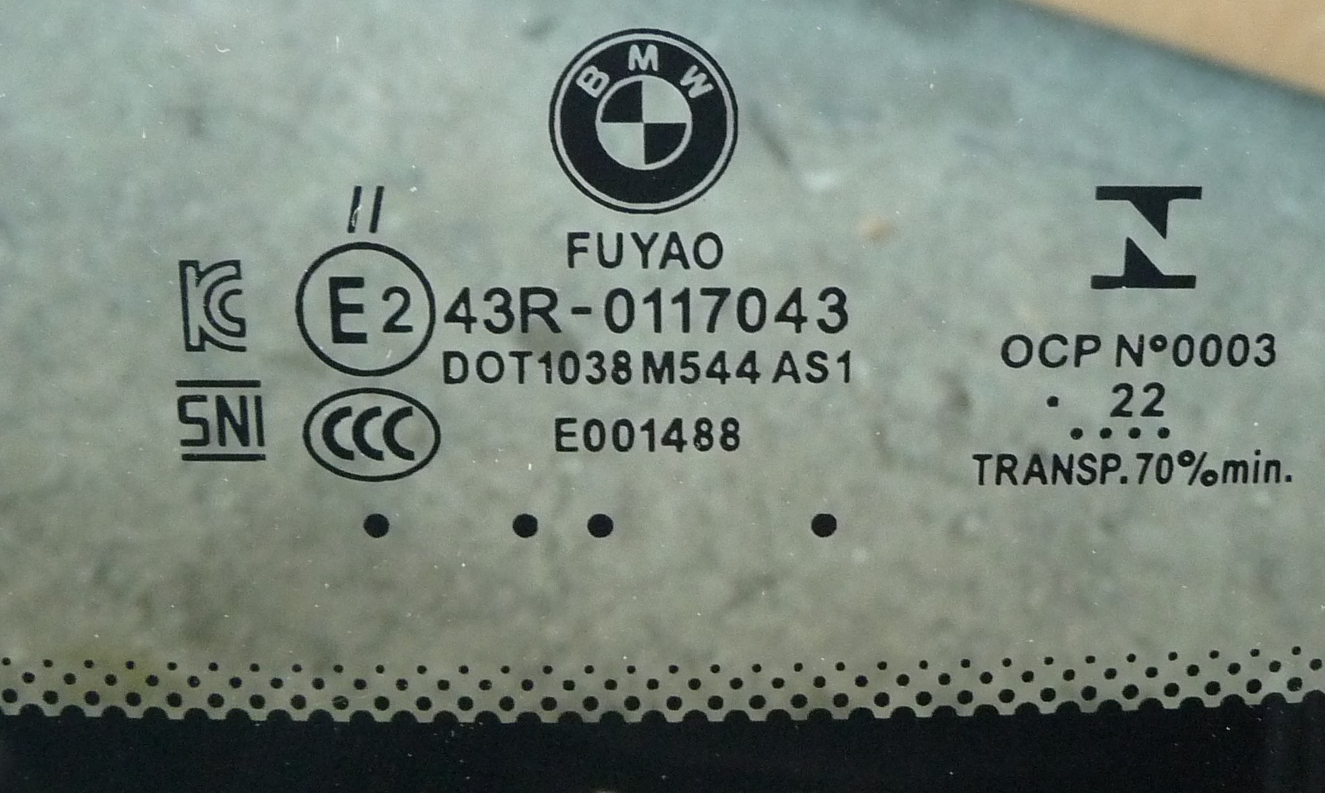2020-2022 BMW X5 X7 (20-21) Front Windshield Glass Green Hud ...